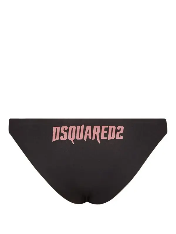 Dsquared2 Logo-print Bikini Bottom - Grey