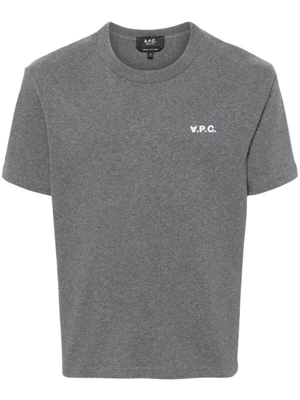 A.p.c. Logo Embroidered Cotton T-shirt