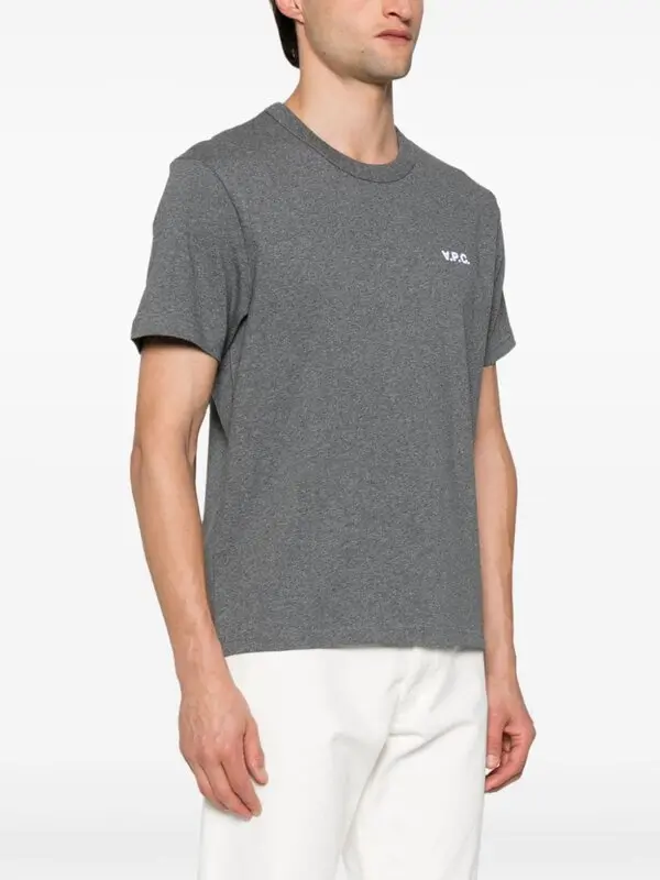 A.p.c. Logo Embroidered Cotton T-shirt