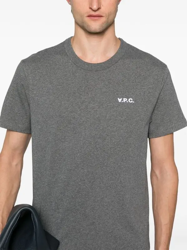 A.p.c. Logo Embroidered Cotton T-shirt