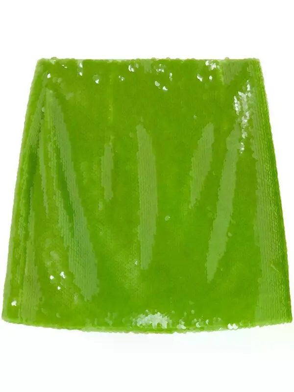 16Arlington Este Sequin Mini Skirt - Green