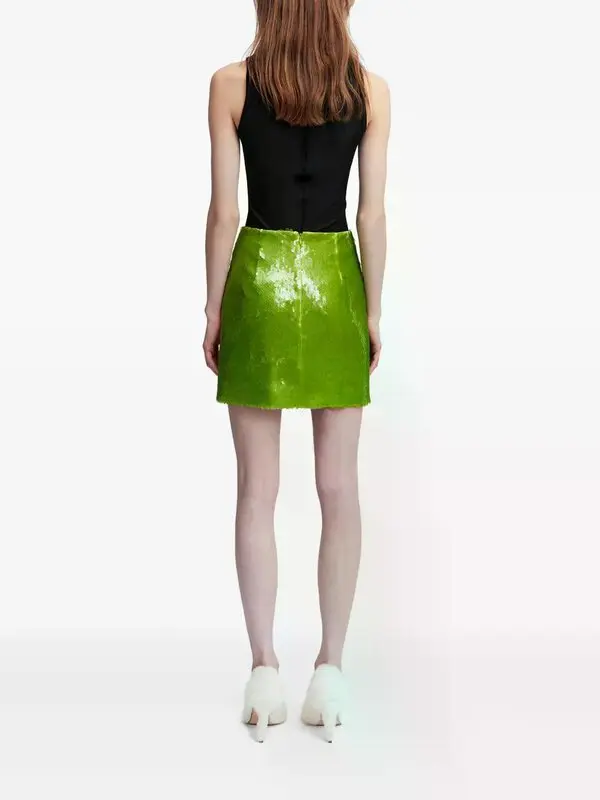 16Arlington Este Sequin Mini Skirt - Green