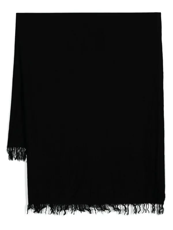 Rick Owens Virgin Wool Scarf - Black