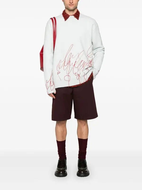 OAMC Scribble-print Fleece Sweater