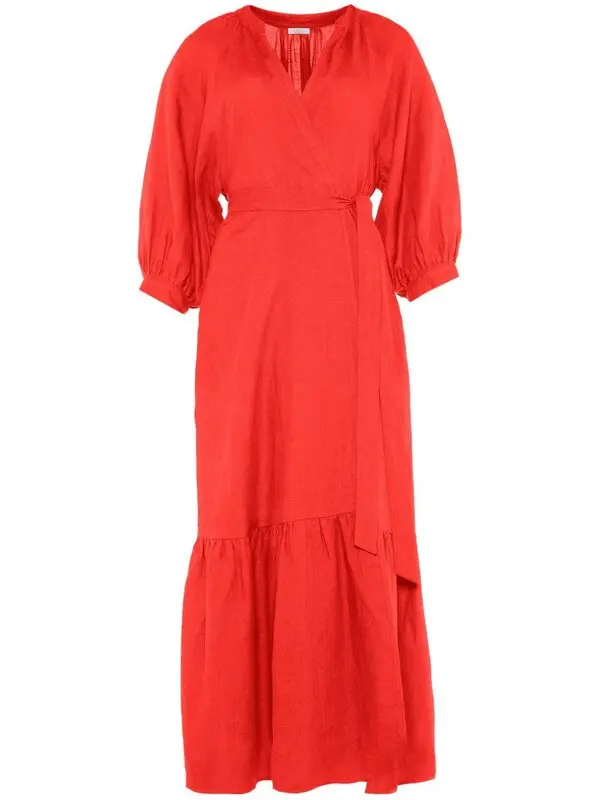 ERES Joie Linen Wrap Dress