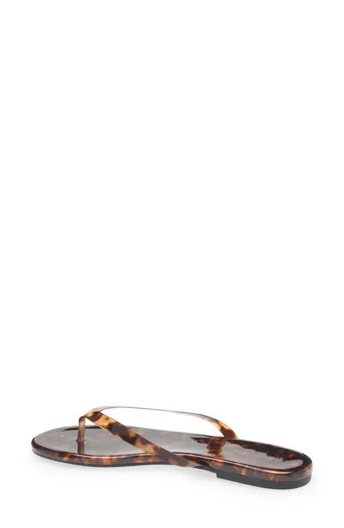 Jeffrey Campbell Kierra Velvet Flip Flops - Tortoise