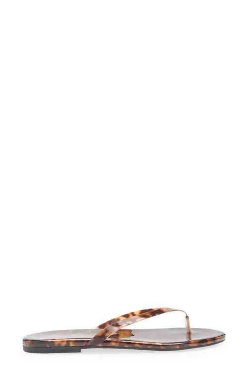 Jeffrey Campbell Kierra Velvet Flip Flops - Tortoise