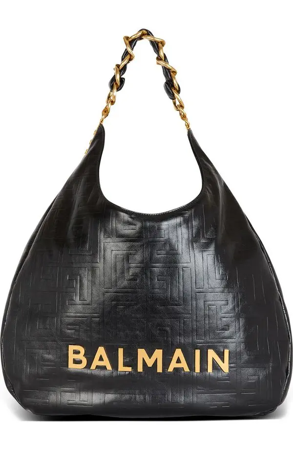 Balmain 1945 Soft Hobo Bag