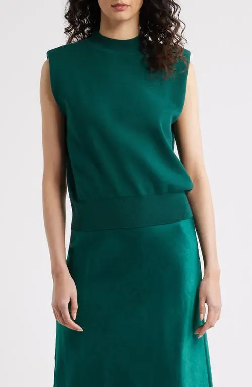 FAVORITE DAUGHTER Sleeveless Knit Crop Top - Pine