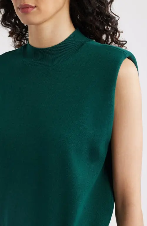 FAVORITE DAUGHTER Sleeveless Knit Crop Top - Pine