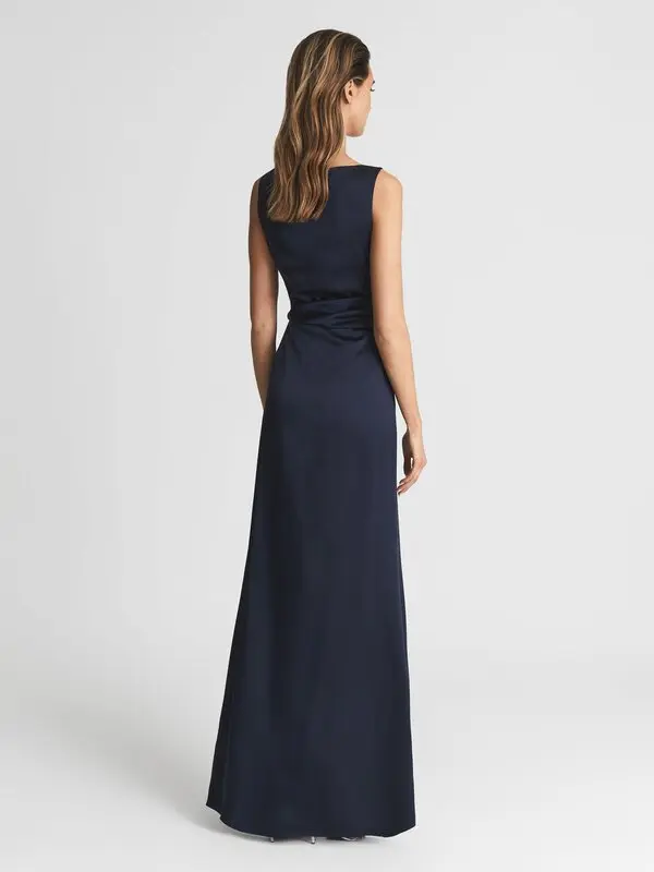 chinese dress ladies Leau Alaia Drape Maxi Dress in Black, Women's M at Urban Outfitters main image 1
