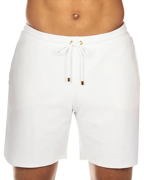 PRINCE & BOND Riviera Regular Fit 6.5" Shorts - White