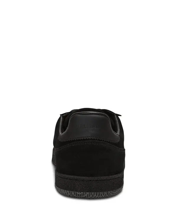 Balmain Swan Suede & Patent Leather Sneaker - Black