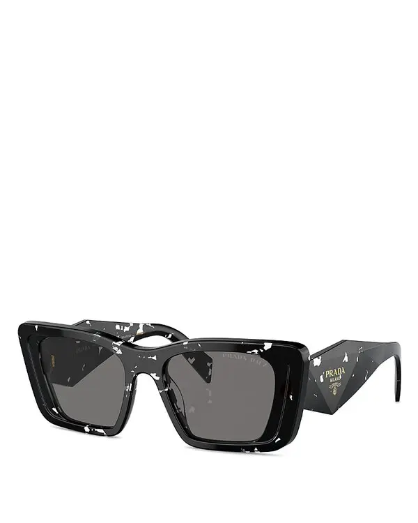Prada Butterfly Sunglasses, 51mm - Black/gray Polarized Solid