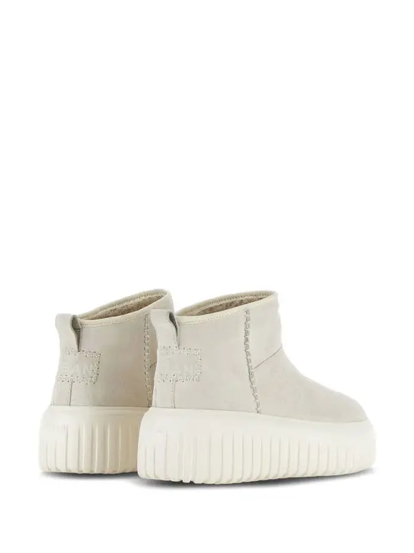 Hogan Basso Logo-print Boots - Neutrals