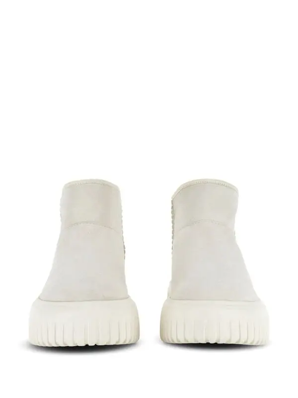 Hogan Basso Logo-print Boots - Neutrals