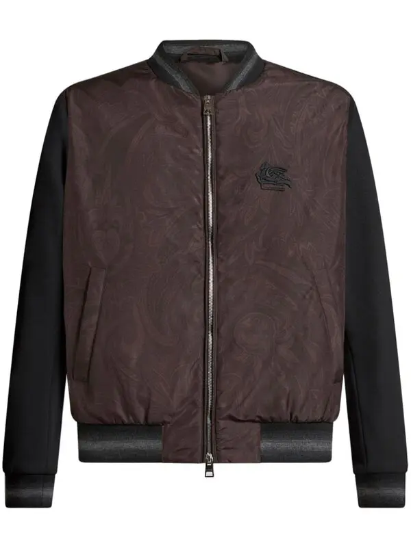 Etro Paisley-print Panelled Bomber Jacket