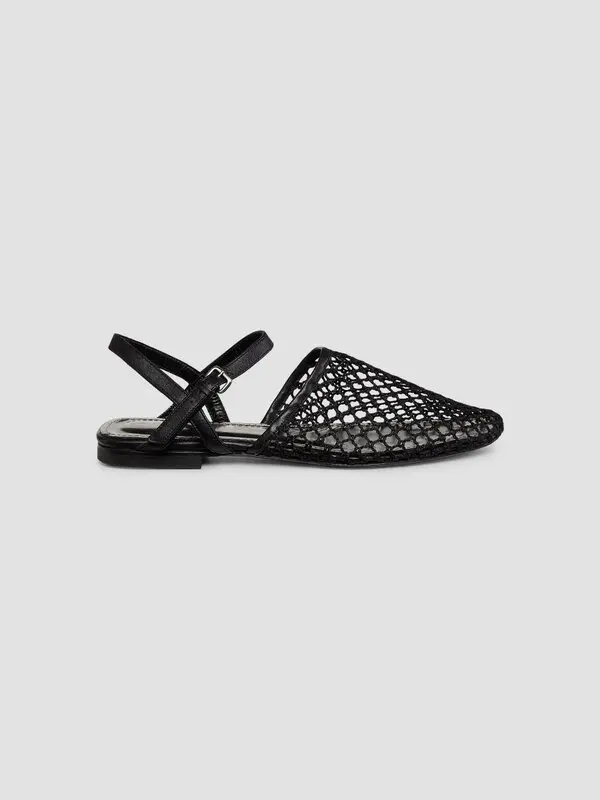 Staud Rete Net Sandals - Black Netting