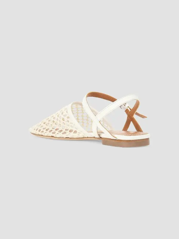Staud Rete Net Sandals - Paper