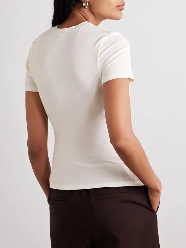 SKIMS Stretch-cotton Jersey T-shirt - Neutrals