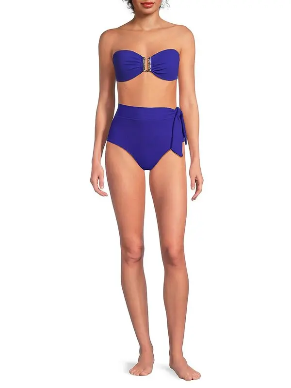 CHANGE OF SCENERY Side Tie High-waist Bikini Bottom