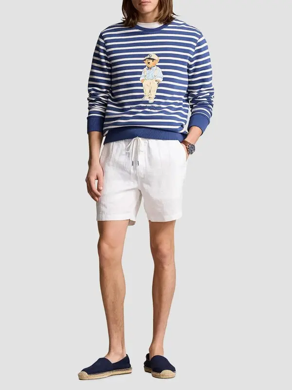Polo Ralph Lauren Prepster Linen Shorts - Ceramic White