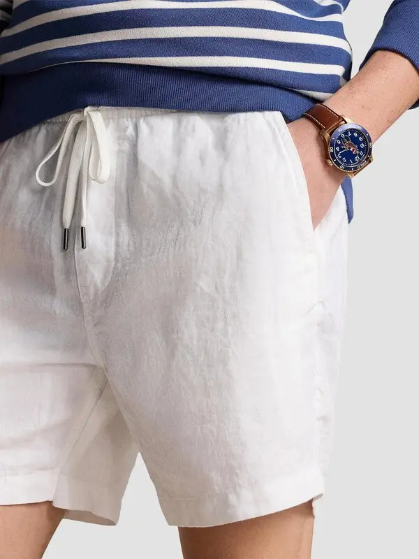 Polo Ralph Lauren Prepster Linen Shorts - Ceramic White