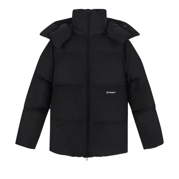 Off-White Bounce Hooded Down Puffer - Black