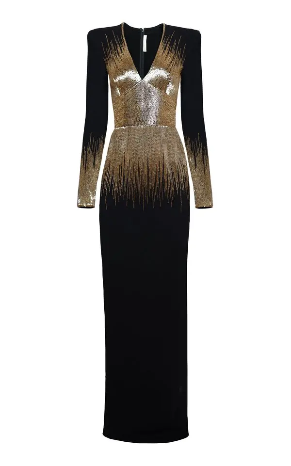 Naeem Khan Embellished Column Gown