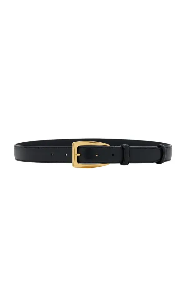 THE ROW Arco Leather Belt - Black