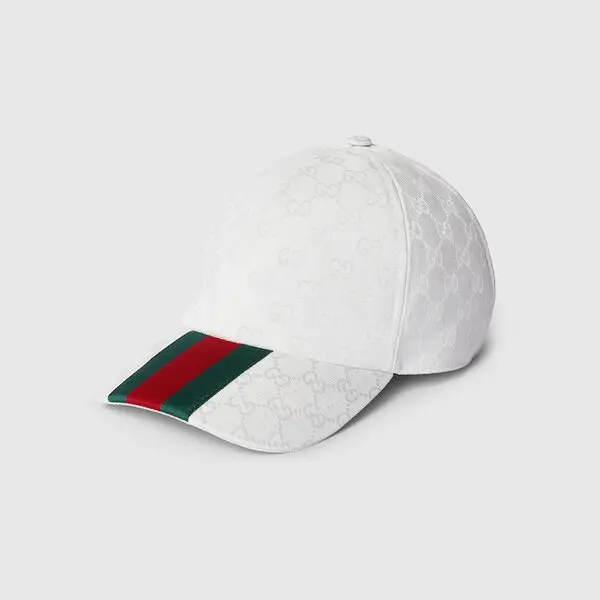 Gucci Gg Canvas Baseball Hat - White