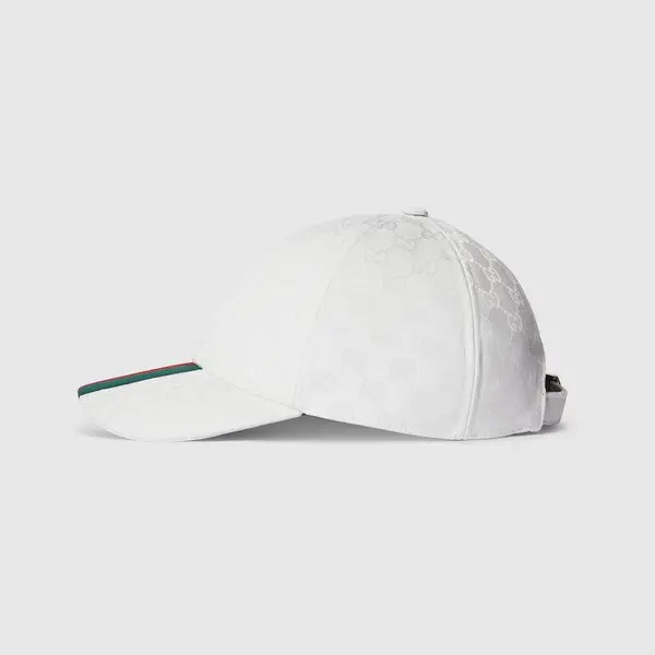 Gucci Gg Canvas Baseball Hat - White