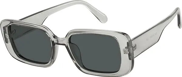 Zenni Rectangle Sunglasses Plastic Full Rim Frame