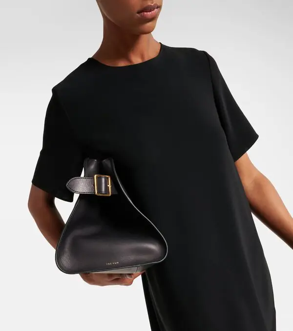 THE ROW Ew Margaux Leather Clutch