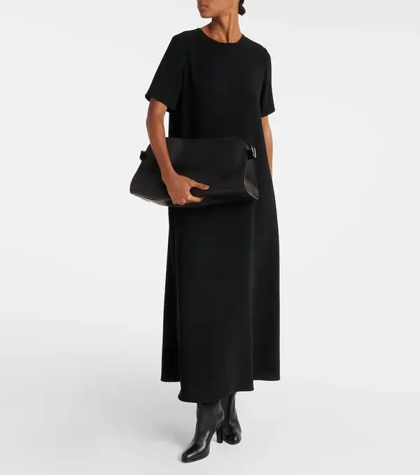 THE ROW Ew Margaux Leather Clutch