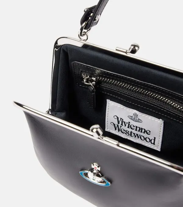 VIVIENNE WESTWOOD Granny Frame Leather Tote