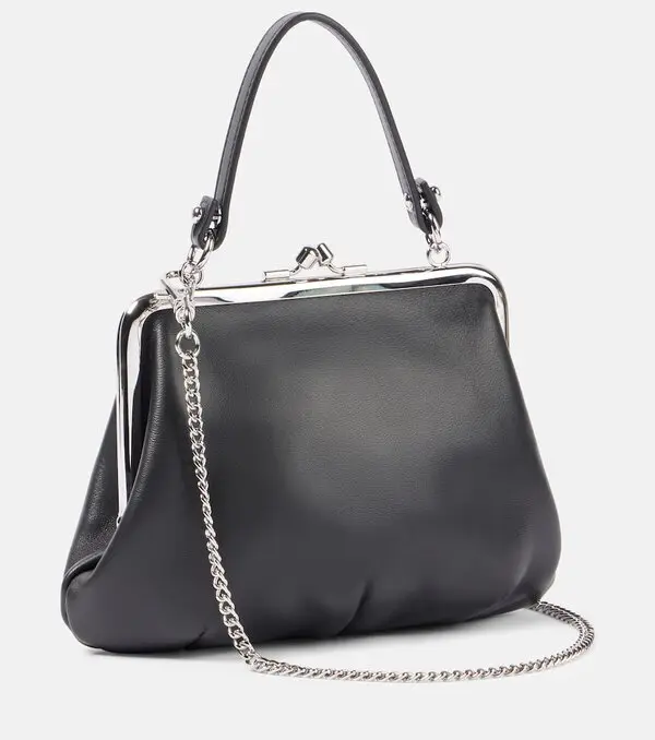 VIVIENNE WESTWOOD Granny Frame Leather Tote