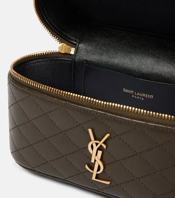 Saint Laurent Gaby Leather Vanity Bag