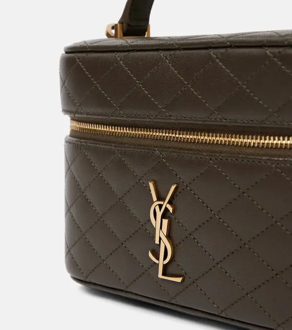 Saint Laurent Gaby Leather Vanity Bag
