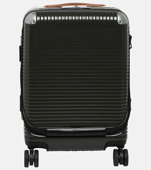 FPM MILANO Bank Light Spinner 53 Front Pocket Cabin Suitcase - Green