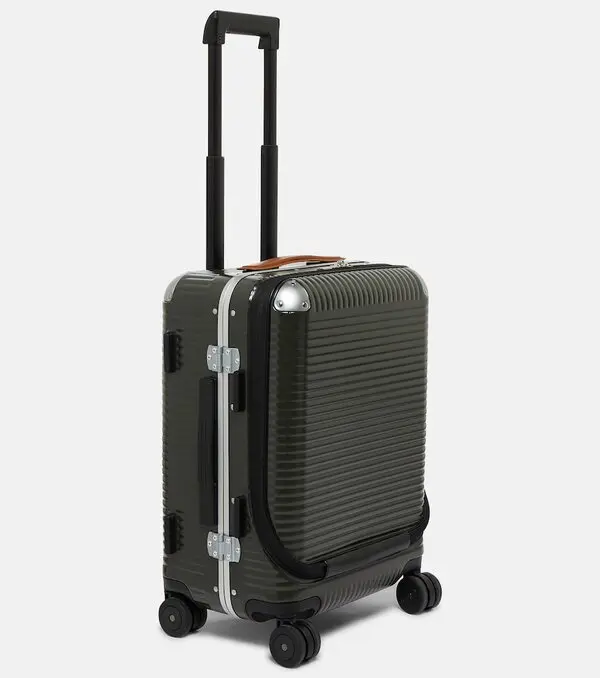 FPM MILANO Bank Light Spinner 53 Front Pocket Cabin Suitcase - Green