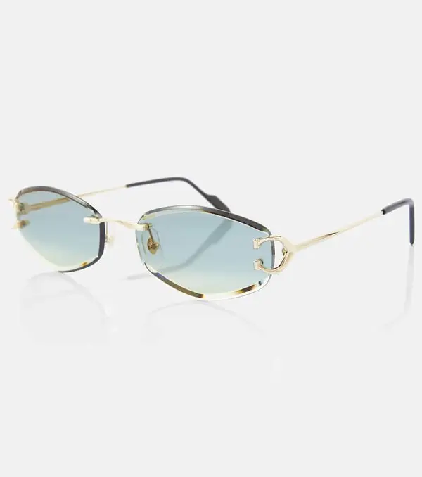 Cartier Signature C Oval Sunglasses - Blue