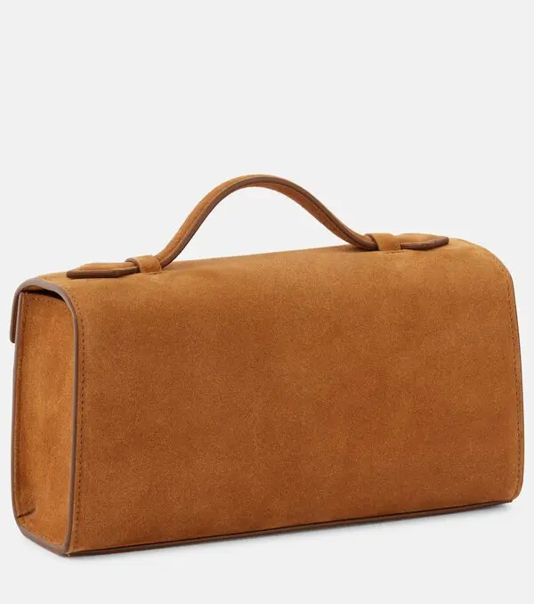 Savette Suede Symmetry Pochette Tote Bag - Brown