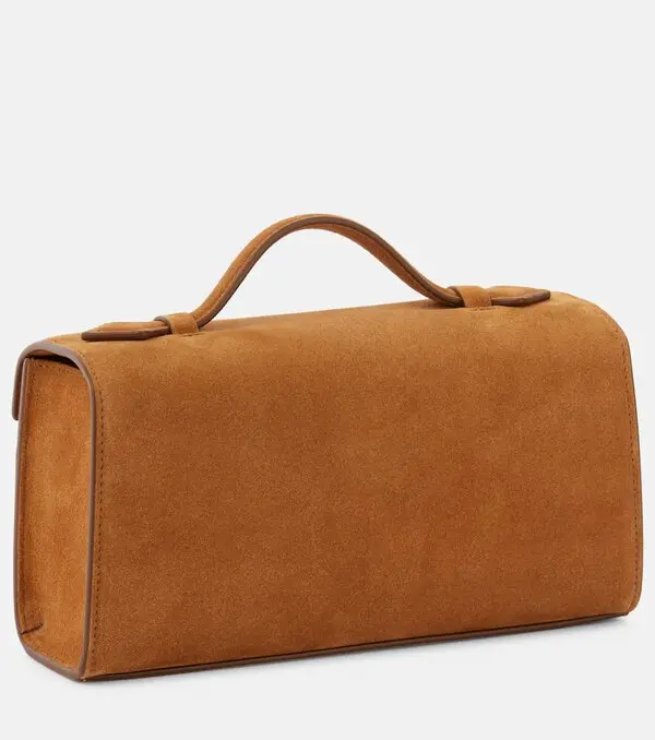 Savette Suede Symmetry Pochette Tote Bag - Brown