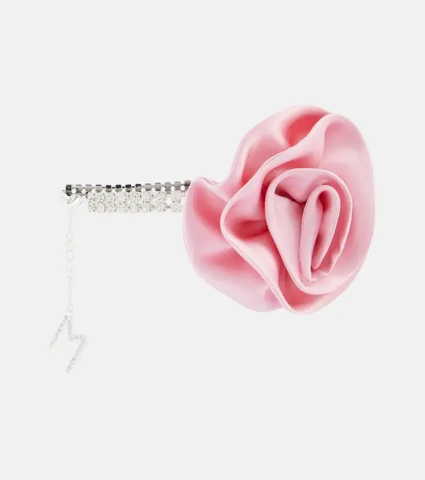 Magda Butrym Floral-appliqué Choker - Pink