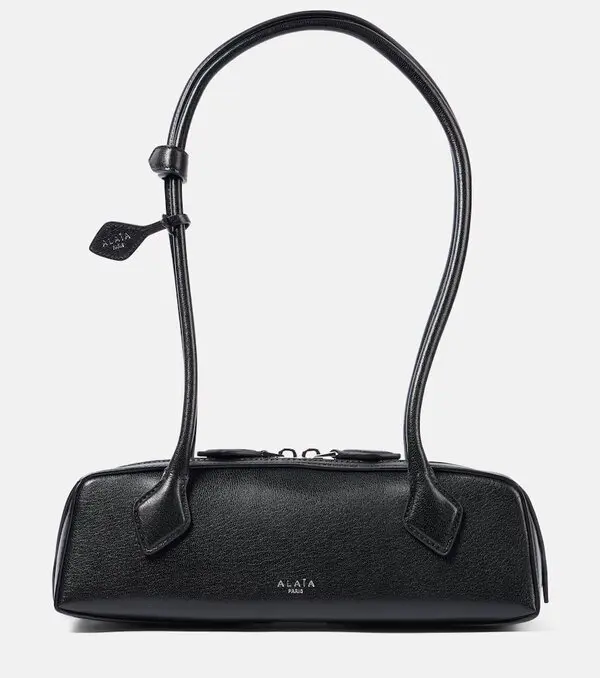 Alaïa Teckel Small Leather Shoulder Bag - Black