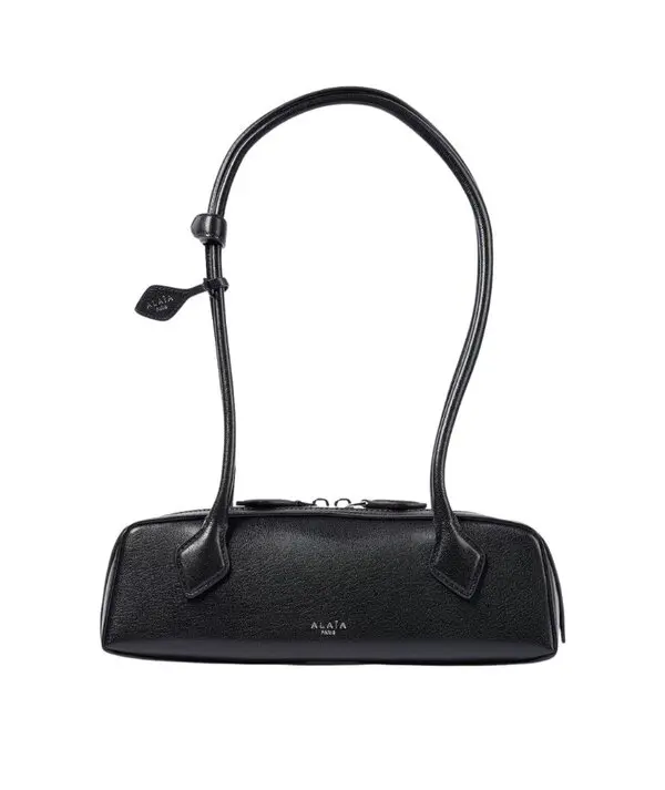 Alaïa Teckel Small Leather Shoulder Bag - Black