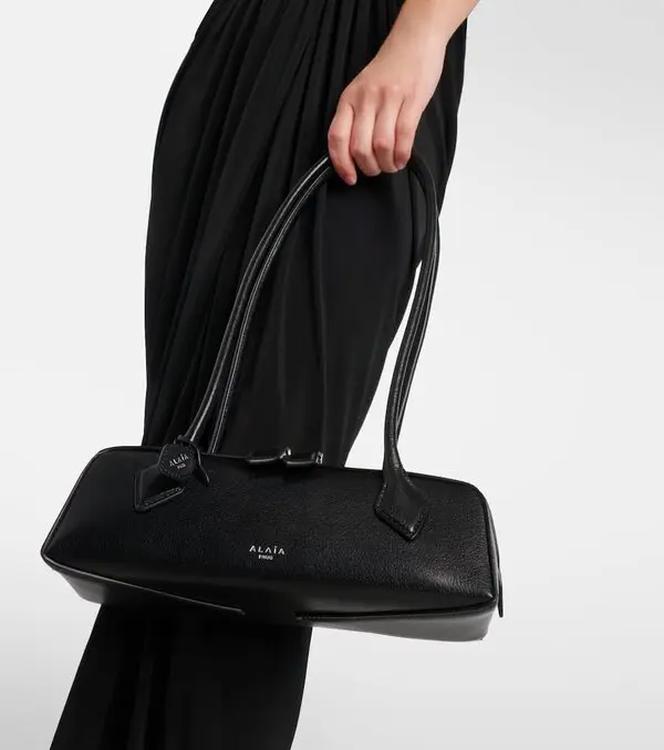 Alaïa Teckel Small Leather Shoulder Bag - Black