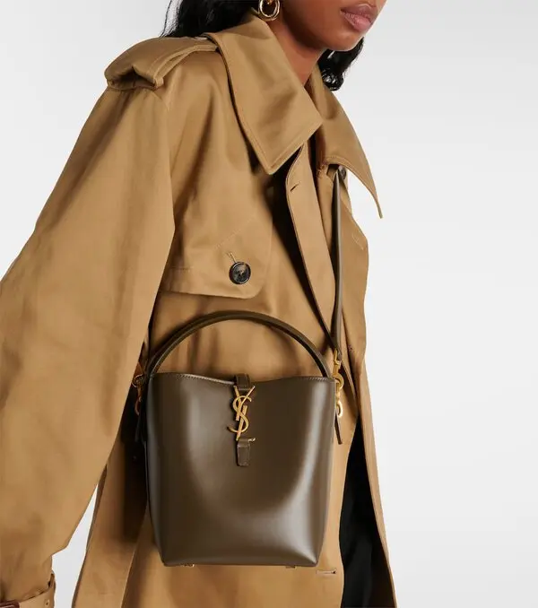 Saint Laurent Le 37 Leather Bucket Bag