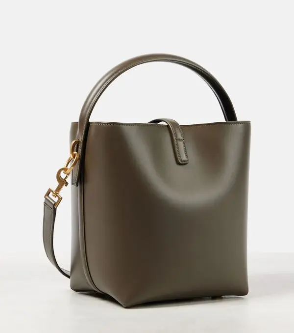 Saint Laurent Le 37 Leather Bucket Bag